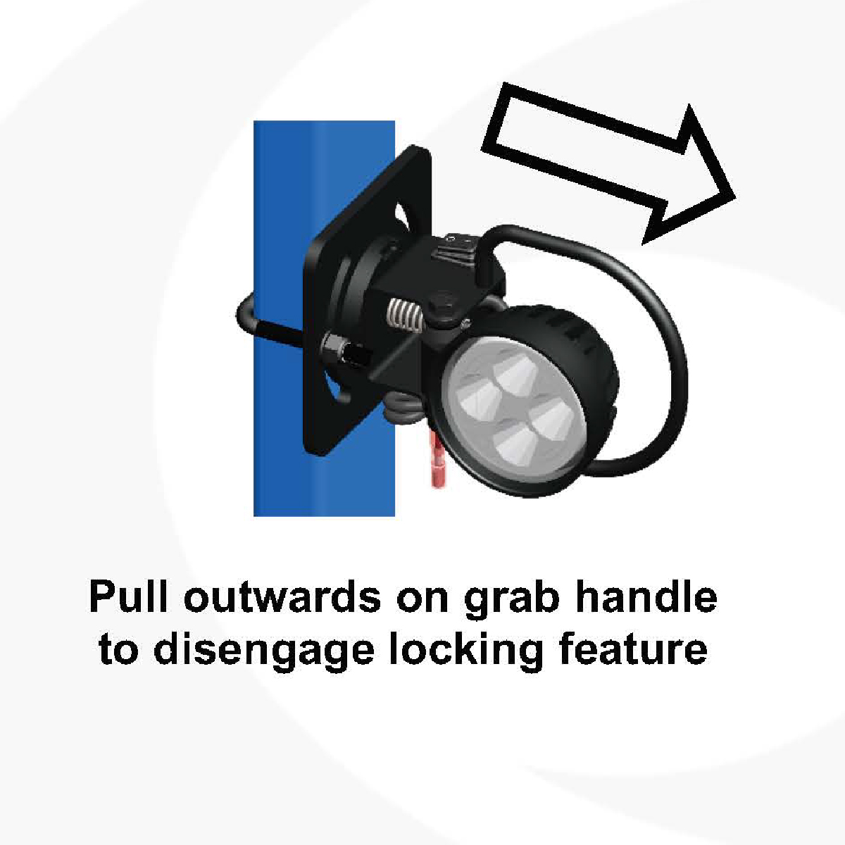 Square/Rectangular ROPS-Mount Directional Work Lights - Curtis Cab Direct